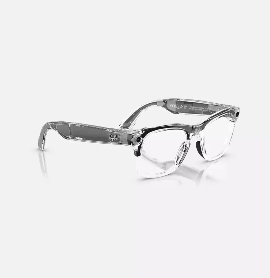 Limited Edition Ray Ban Meta Transparent Glasses New Clear UNOPENED ...