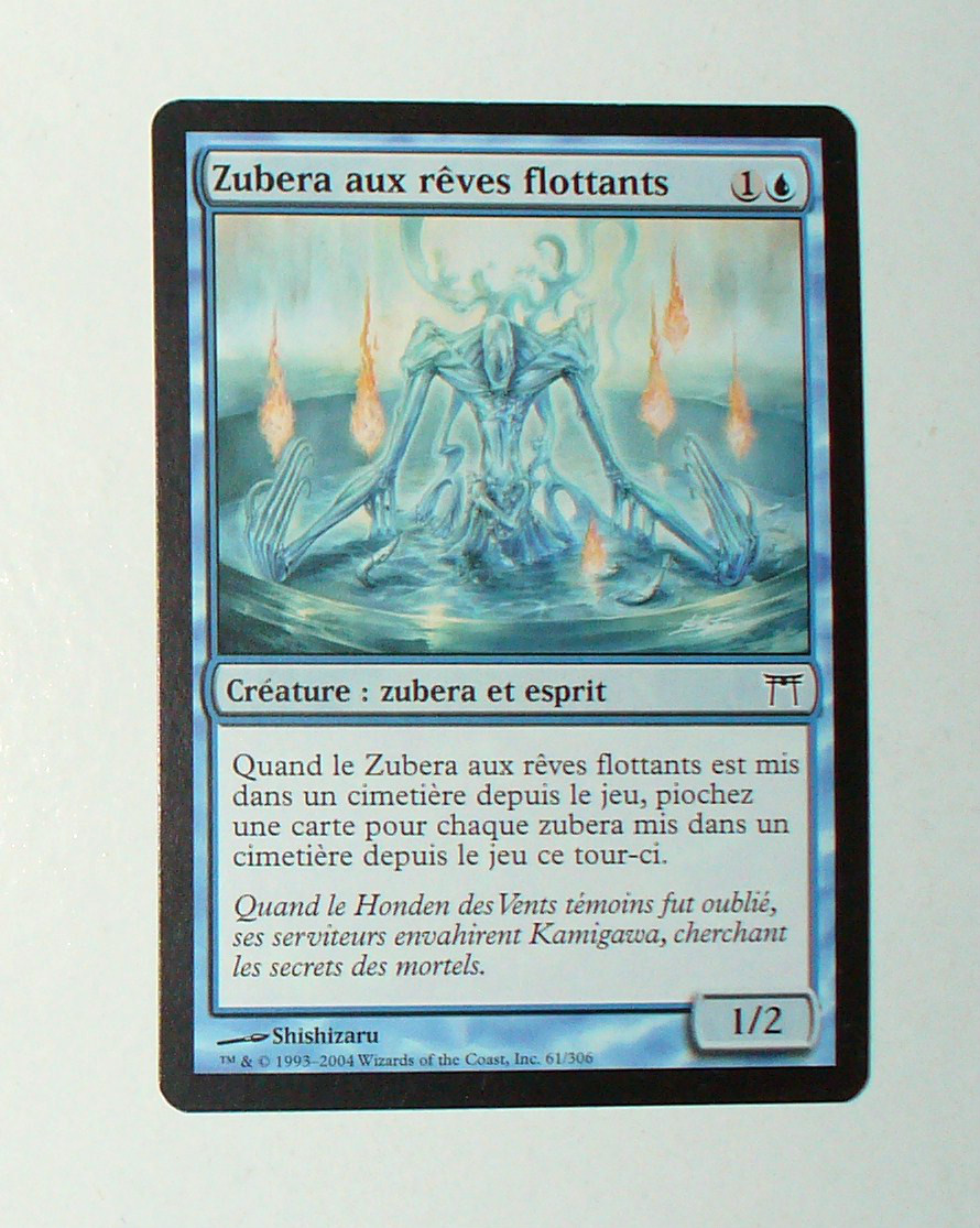 CARTE MTG MAGIC - VERSION FRANCAISE ZUBERA AUX REVES FLOTTANTS | eBay