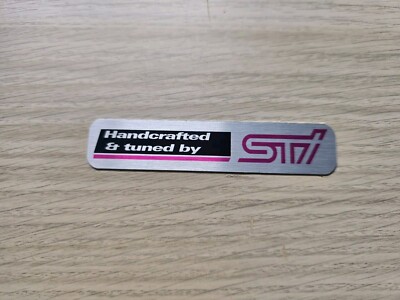 Subaru Impreza STI Metal Plaque, Intercooler, STI, TYPE R, TYPE RA ...