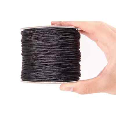 Black Nylon Cord Wind Chime Cord Replacement Braided Blind String 1.5mm ...