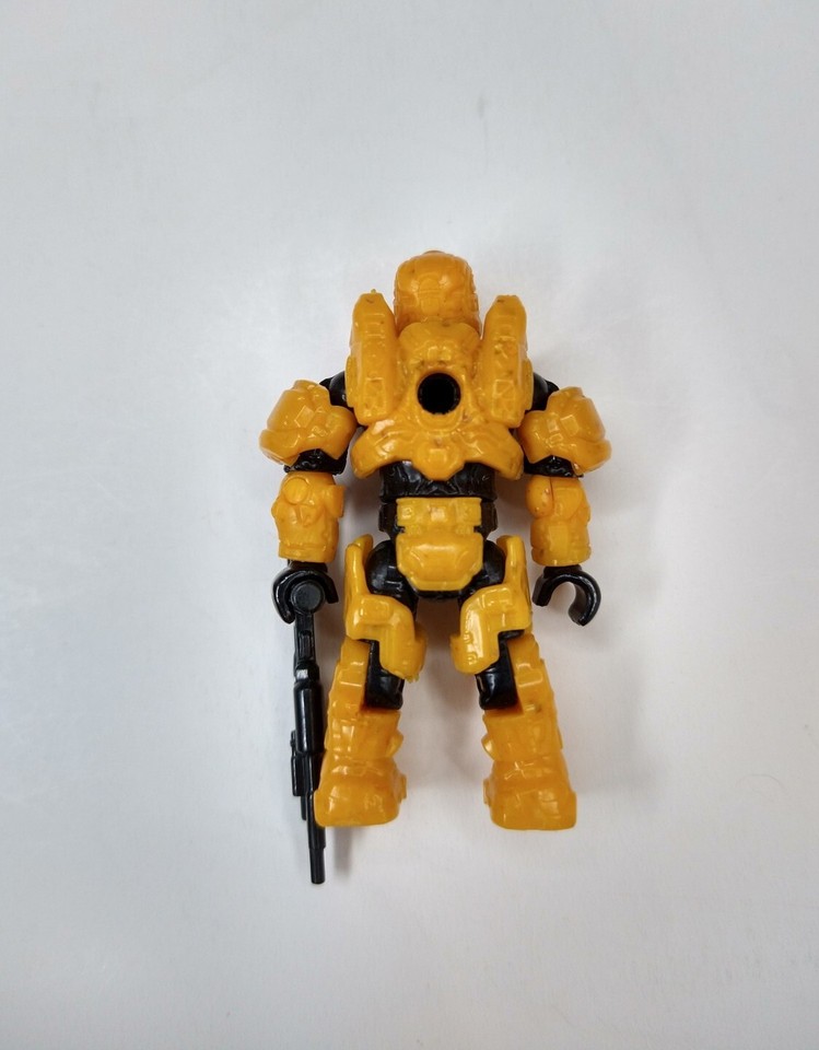 HALO MEGA BLOKS YELLOW SPARTAN GUNGNIR MINIFIGURE 97449 UNSC FLAME ...