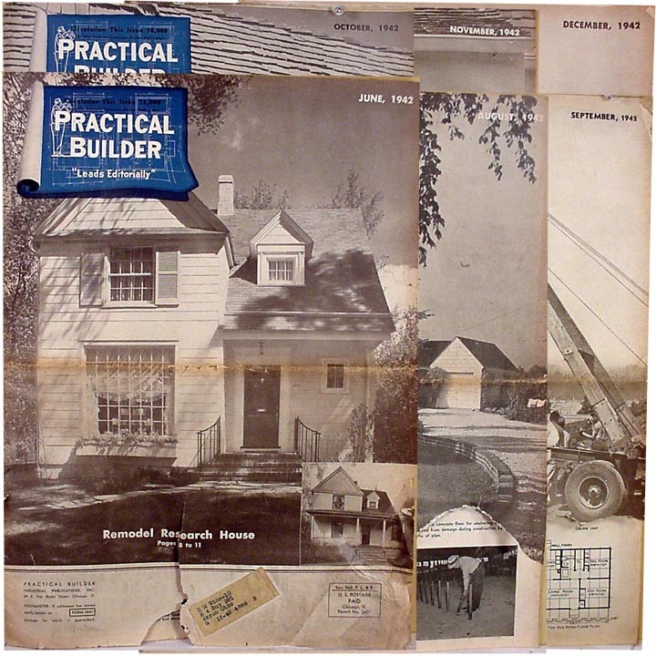 LOT of 6 - 1942 PRACTICAL BUILDER TABLOID MAGAZINES | eBay