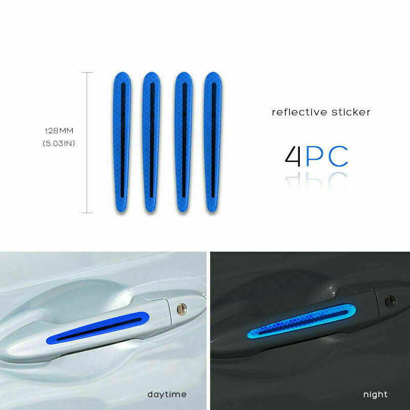 10Ft Car Door Edge Guard Moulding Trim+Reflective Car Door Handle ...