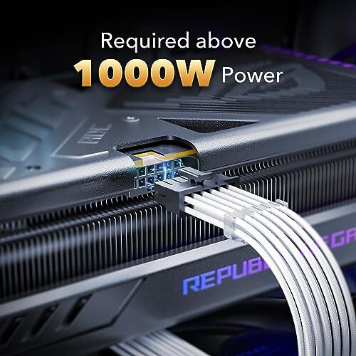 PSU Cables, 16pin(12+4) PSU Extension Cable Kit for RTX 4090 4080 ...