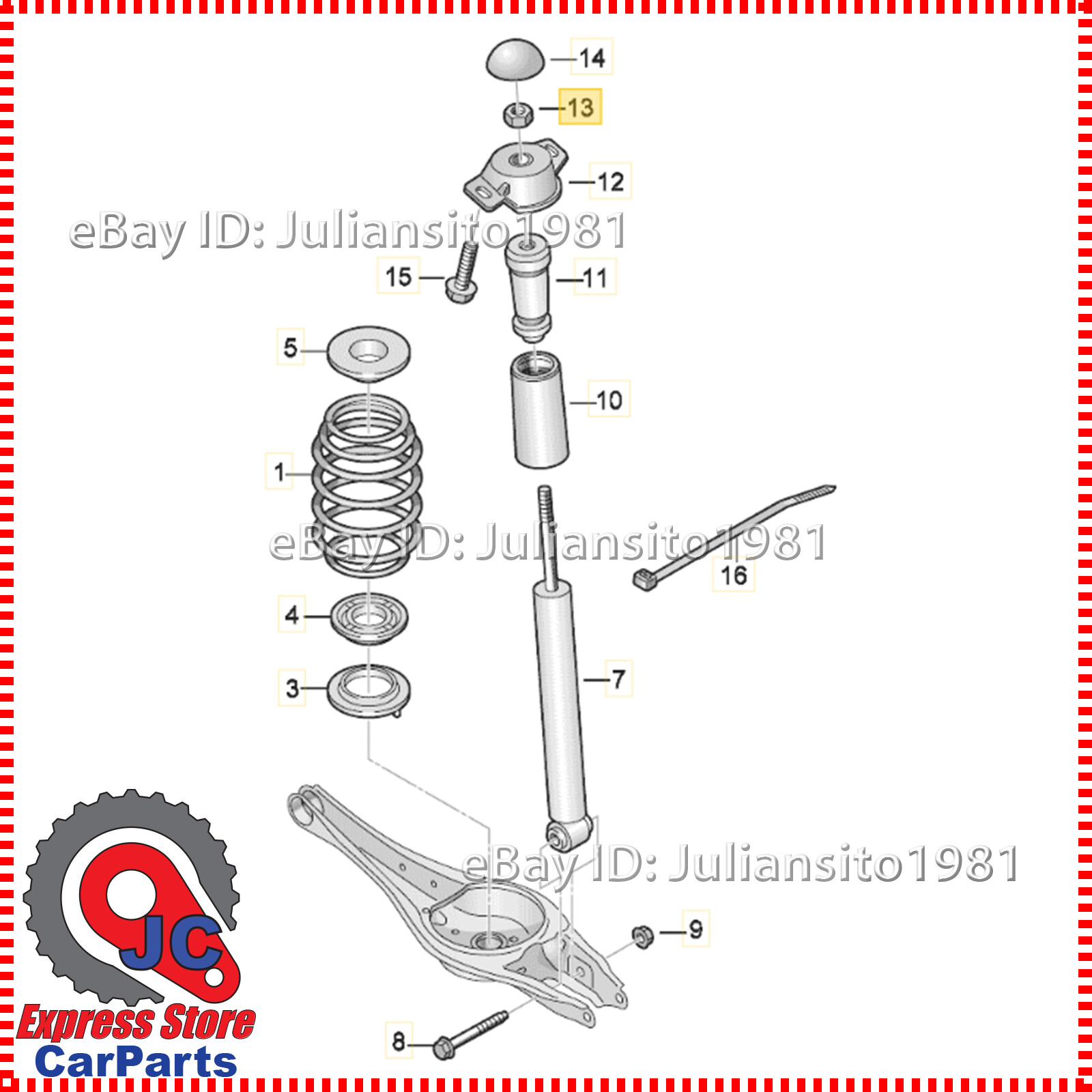 WHT007127 VOLKSWAGEN GENUINE OEM HEXAGON NUT SELF LOCKING M10 | eBay