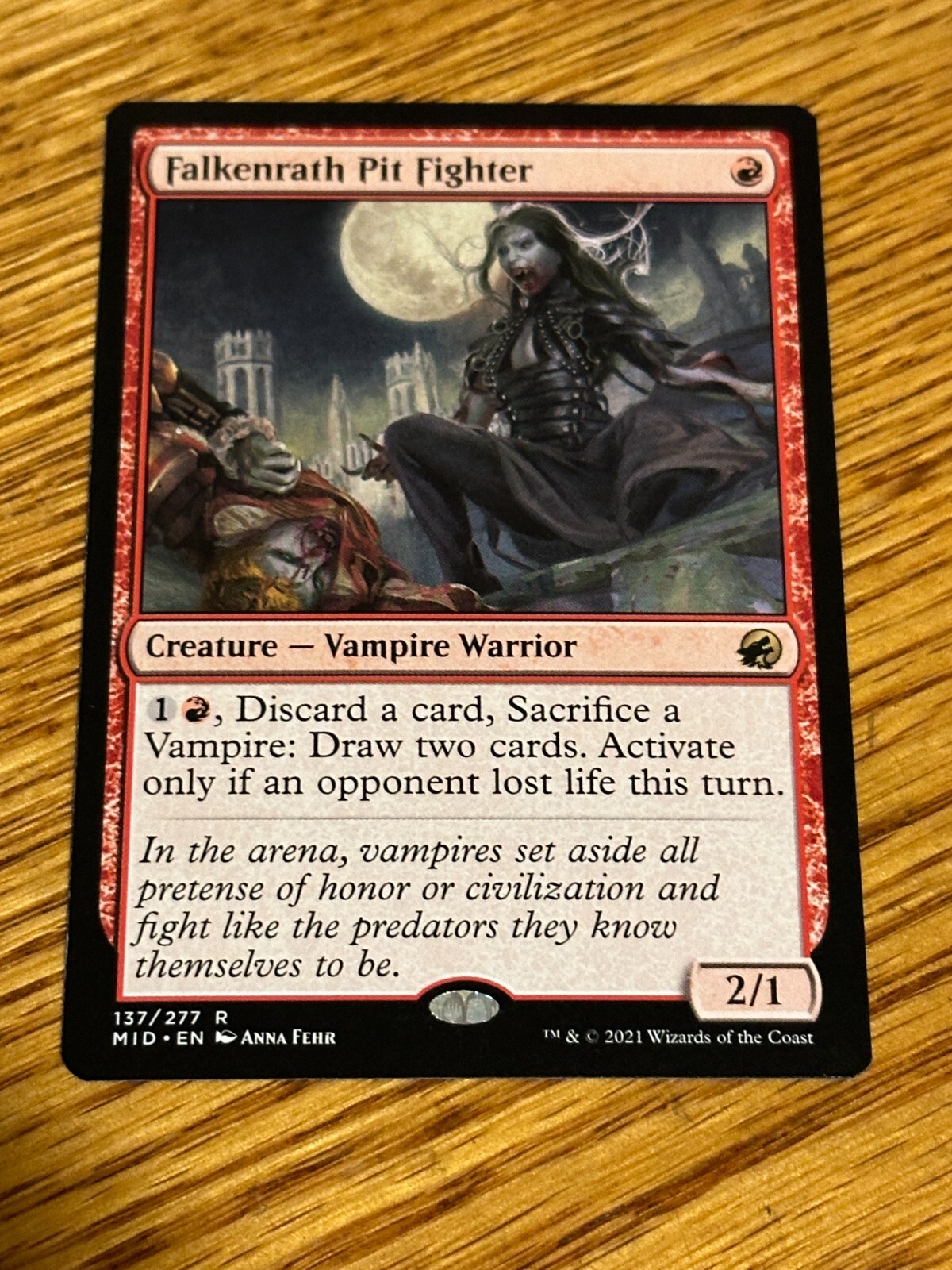 MTG Innistrad Midnight Hunt, Falkenrath Pit Fighter | eBay