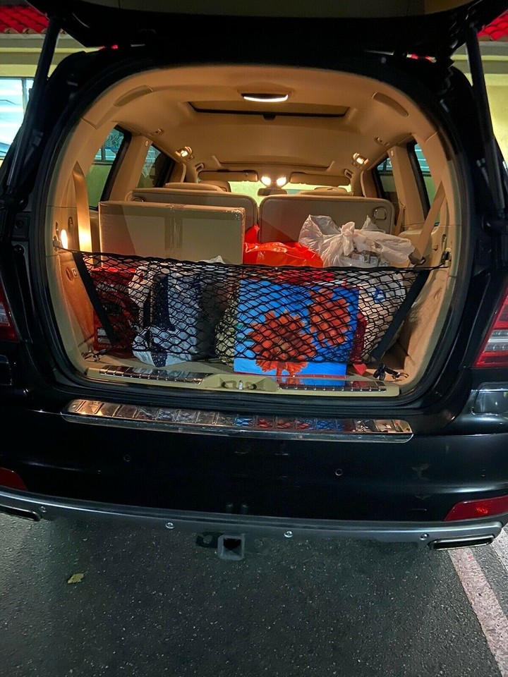 2007-2013 MERCEDES-BENZ GL-Class Rear Trunk Envelope Style Mesh Cargo ...