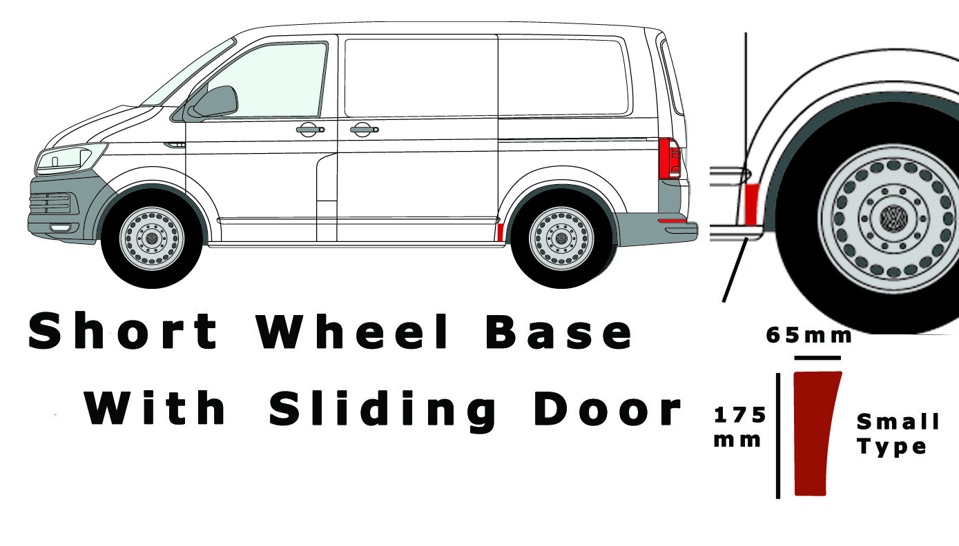 Transporter T5 Rear Arch Stone Guard Anti Chip Clear Protection Film ...