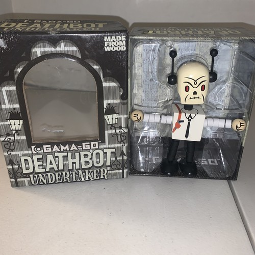 Gama-Go Deathbot Undertaker Wooden Robot Toy, Dave Higgins Ningyoushi R ...
