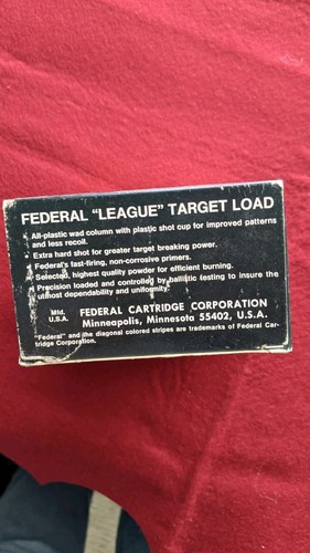 FEDERAL TARGET LOAD 12 GA. EMPTY AMMO BOX | eBay