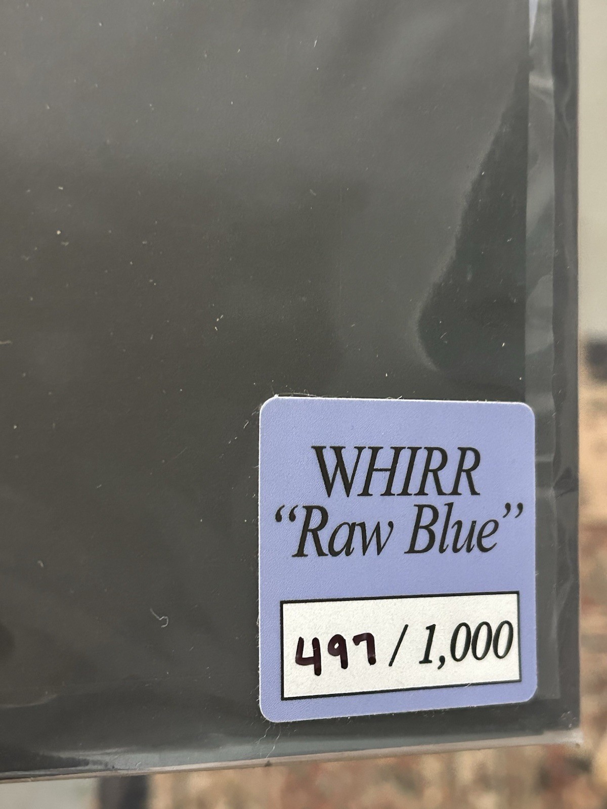 Whirr - Raw Blue Deluxe vinyl record Iridescent Blue color #/1000 + 7 ...
