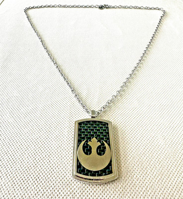 Star Wars Men's Necklace Pendant Jedi Order Steel 24 Inch Chain | eBay
