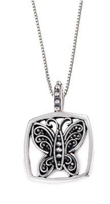 Authentic Lori Bonn Sterling Silver 925 Butterfly Token Pendant ...