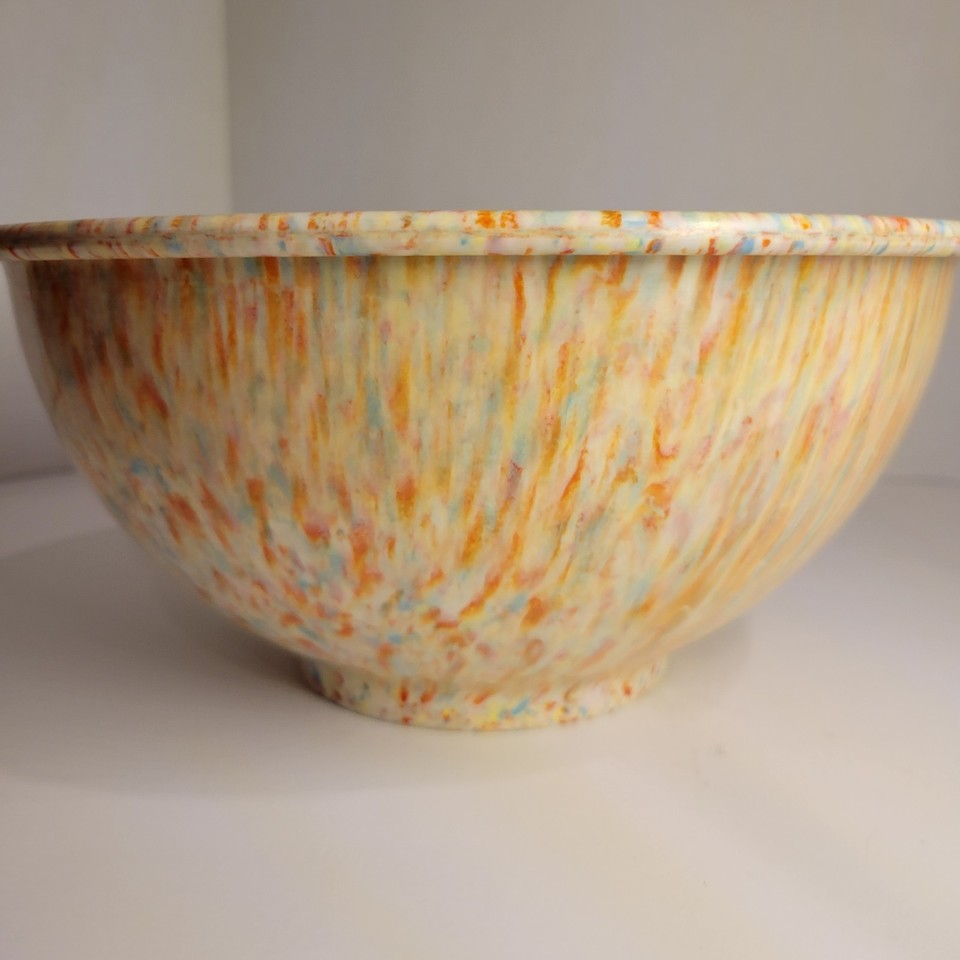 Vintage 1960s Texas Ware 118 Confetti Melamine Mixing Bowl 10x4.5" Tan ...