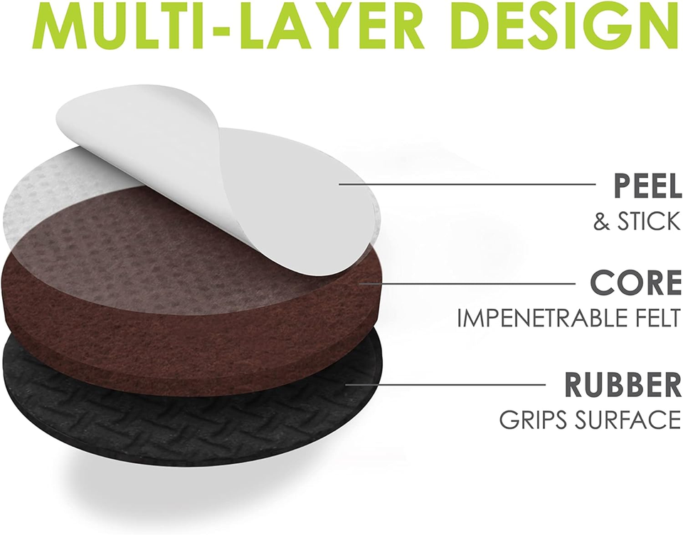 Slipstick Gorillapads 50Mm Non Slip Furniture Pads/Gripper Feet Floor ...