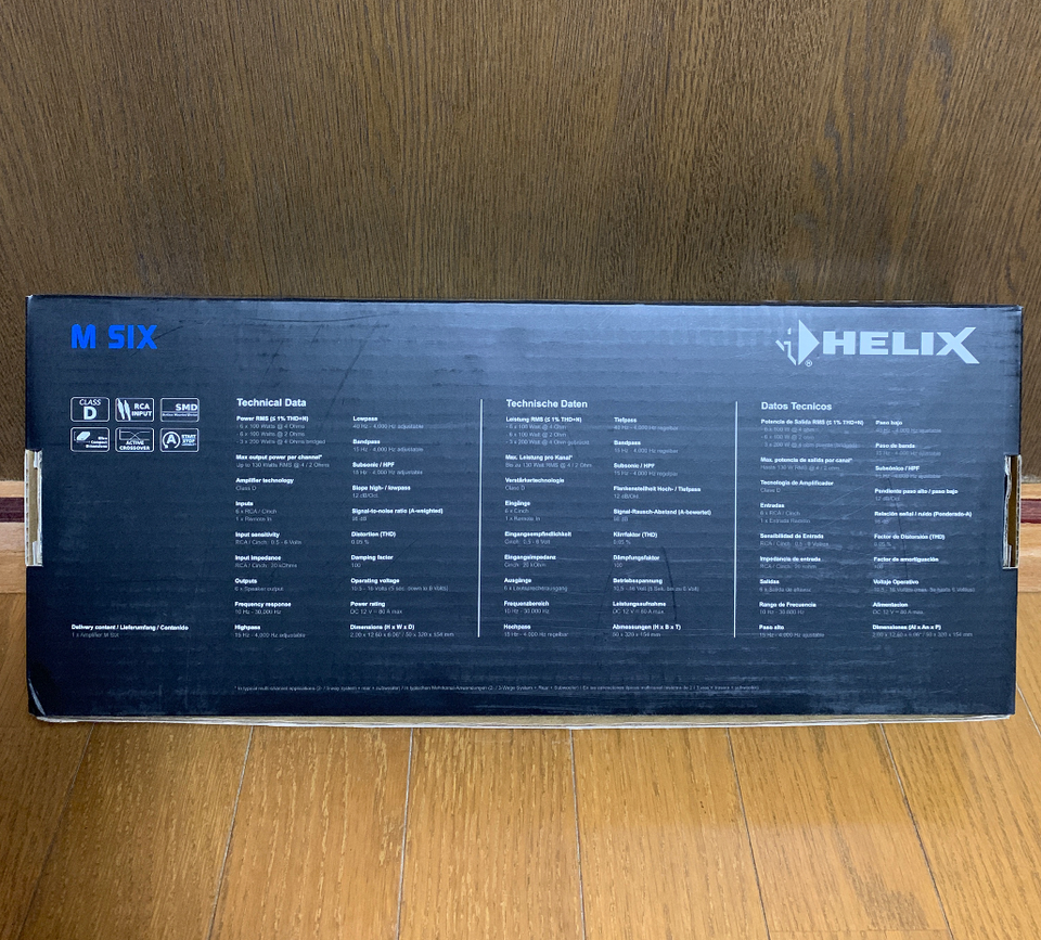 HELIX Power Amplifier M-SIX 100W x 6ch Power Amplifier | eBay