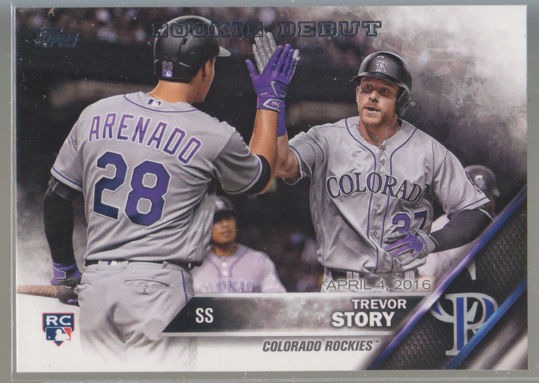 2016 Topps Update #US150: Trevor Story(RC) ROOKIE DEBUT | eBay