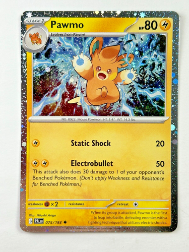 Pokemon Pawmo 075/193 Paldea Adventure Chest Cosmo Holo Promo 2023 PSA ...