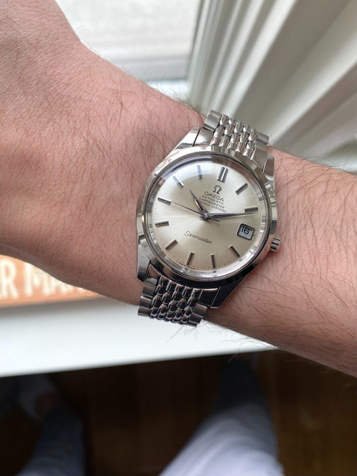 Vintage Omega Seamaster Chronometer 60s Automatic Silver Dial 35mm ...