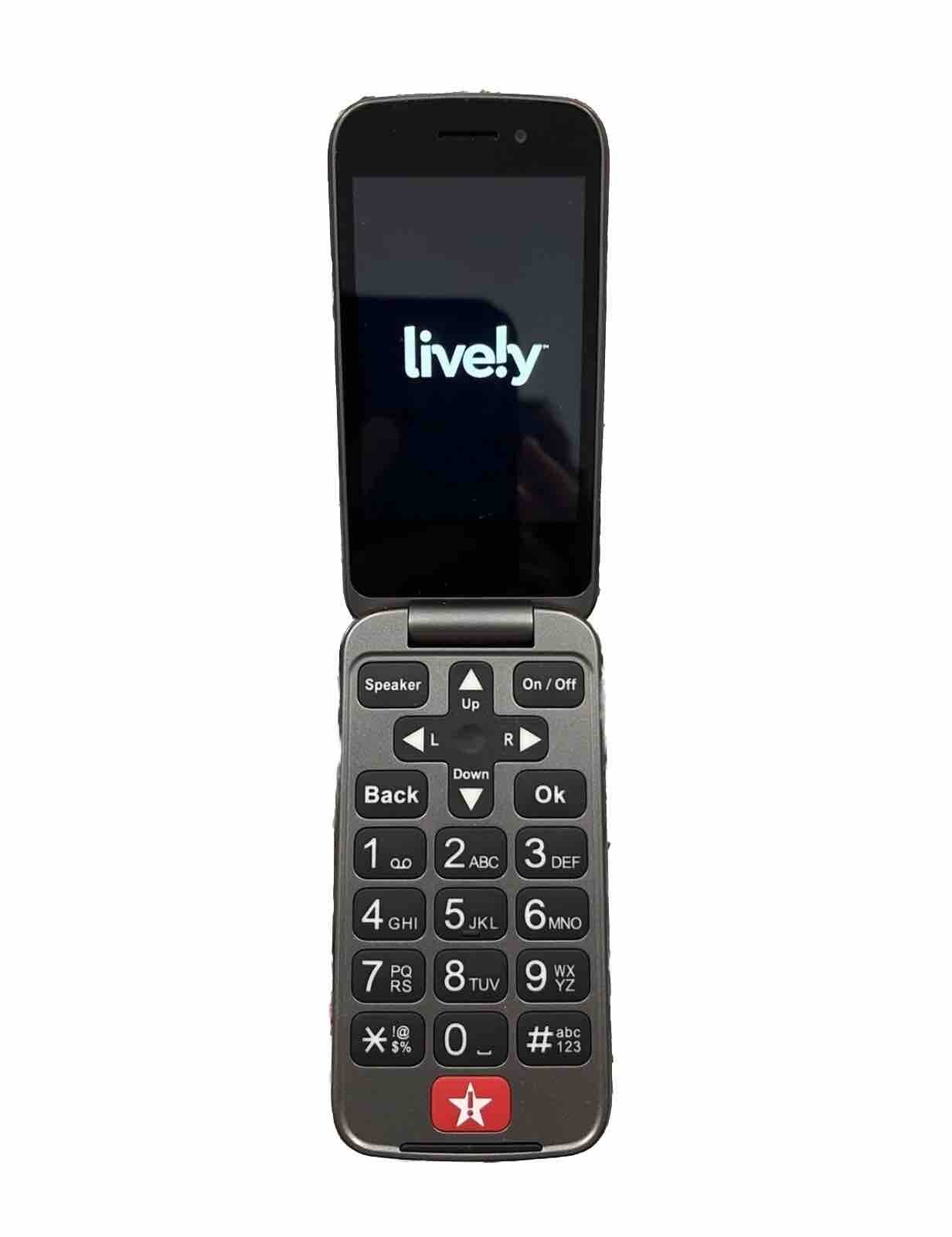 Greatcall Lively Jitterbug Flip Cell Phone - RED Alcatel 4053S - WORKS ...