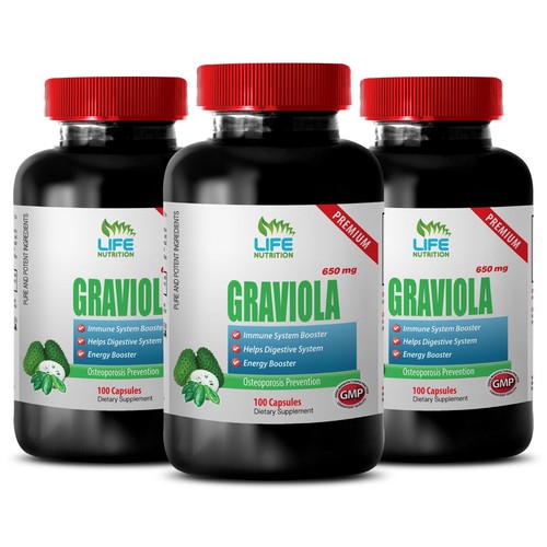 Graviola Pure - GRAVIOLA (leaf powder) 650 mg Healthy Cell Formation ...