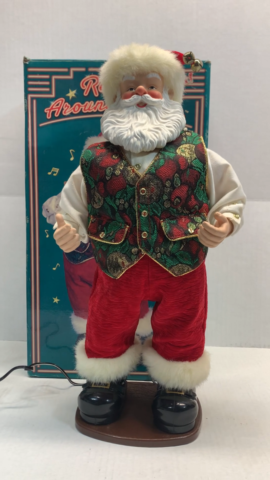 Vtg Rockin Dancing Santa Brenda Lee Rocking Around The Christmas Tree ...