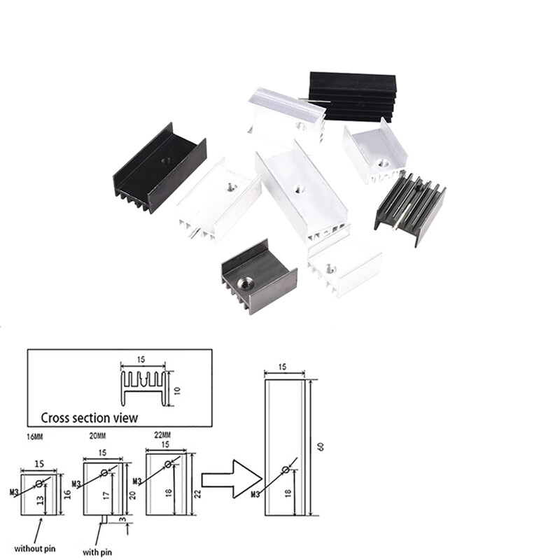 Aluminum Heat Sink for TO-220/7805/7812 IC Chip Electronic Radiator ...
