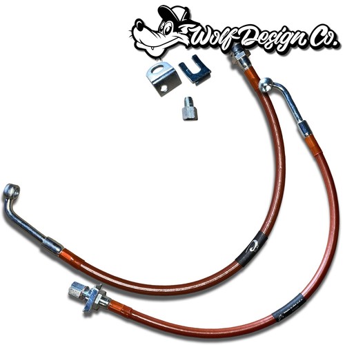 S10 Extended Front Steel Braided Brake lines 20" DOT S-10 Blazer Sonoma ...