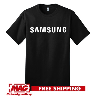 SAMSUNG BLACK T-SHIRT Tech Galaxy Cool Android Shirt Tee Electronics Tv ...