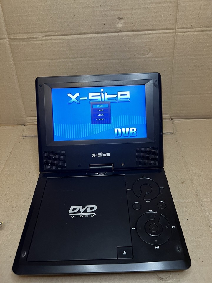 * X-Site 7” Portable DVD Player DVB-T Freeview USB SD Card + Charger ...