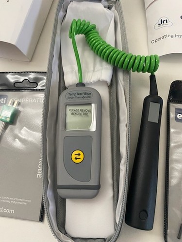 TempTest Blue Smart Digital Thermometer w/Bluetooth + 2 Temp Probes ...