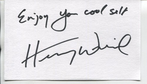 HAPPY DAYS Fonzie HENRY WINKLER signed AUTOGRAPH 1286 | eBay
