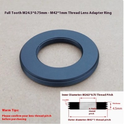 M24.5 24.5x0.75mm Female to M42 42x1mm Male Thread M24.5-M42 Lens ...