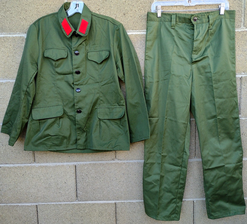 CHINESE TYPE 65 UNIFORM PLA OD GREEN SIZE SMALL SHIRT 32X29 PANTS | eBay