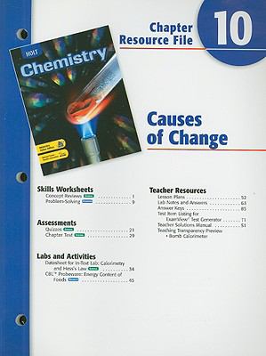 Holt Chemistry Chapter 10 Resource File: Causes of Change 9780030681349 ...