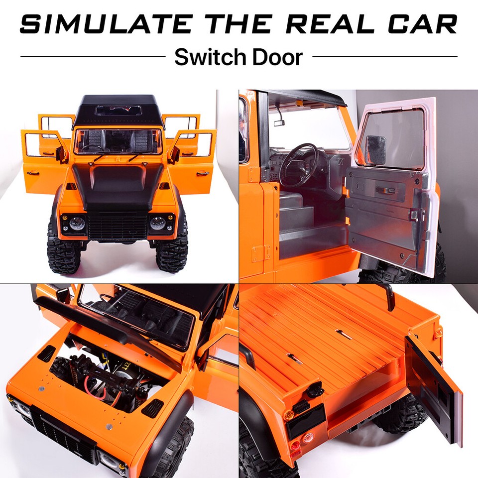 Austar AX-X6 6x6 RC Crawler 1/10 RC Car 30KM/H 2.4G 6WD 6CH Remote ...
