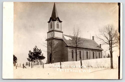 Keyesville WI Schnitz House Burnt, Nothing Saved~Snowy Catholic Church ...