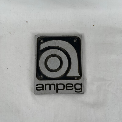 Vintage Ampeg Bass Amp Cast Metal Logo Circa 1968-1972 | eBay
