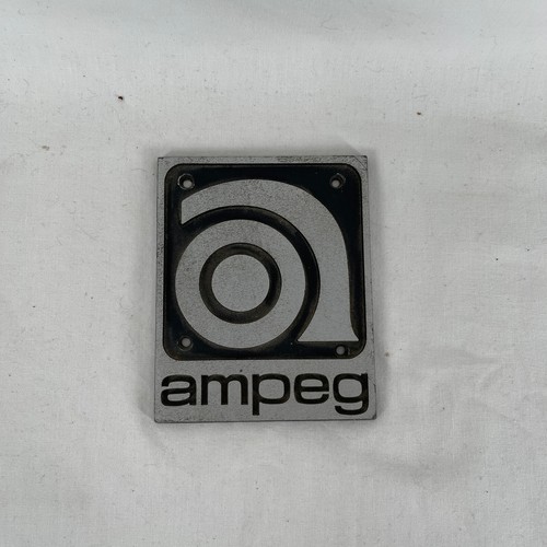 Vintage Ampeg Bass Amp Cast Metal Logo Circa 1968-1972 | eBay
