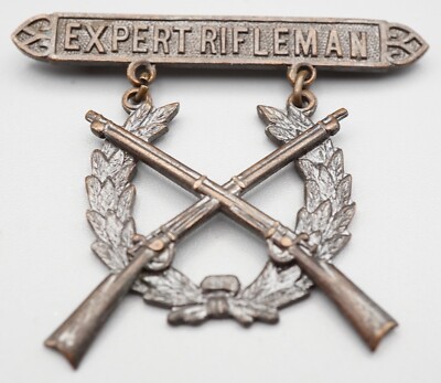 WWI Army or USMC Marine Expert Rifleman Badge | eBay