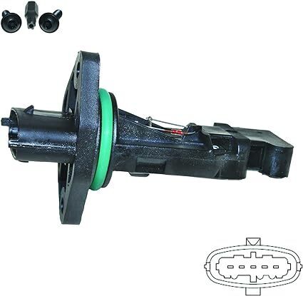 Mass Air Flow Sensor For 2002-12 Porsche 911 Mounting Hardware Female ...