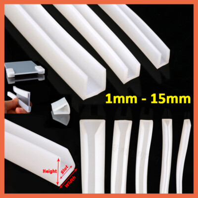 Rubber U Channel Edging Trim Seal Door Window Edge Protector Strip Slot ...