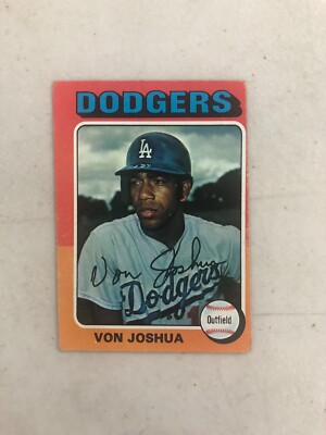 Vintage Topps 1975 Los Angeles Dodgers Baseball Card Von Joshua #547 | eBay