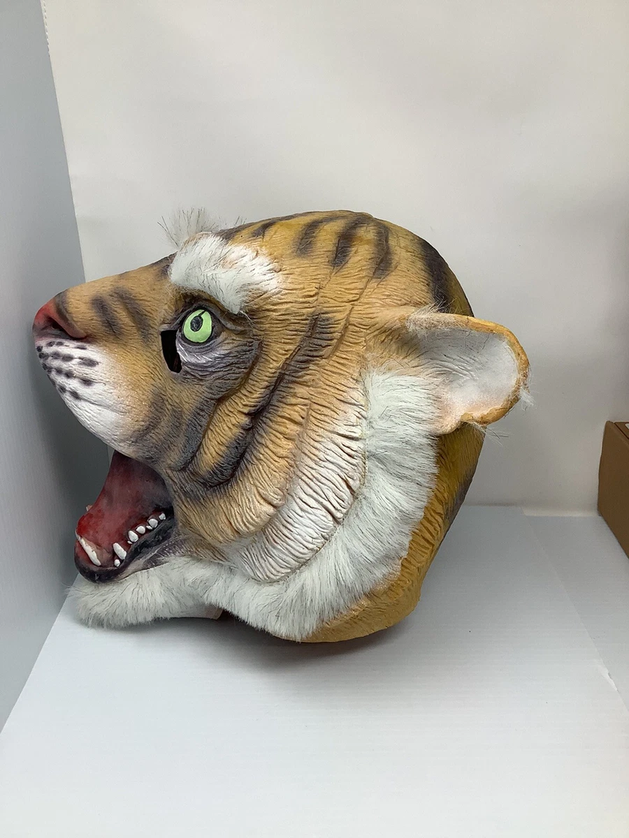 Realistic White Tiger Mask