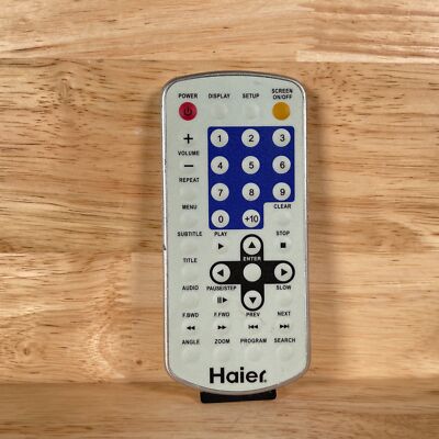 Haier PDVD770 Silver Portable Wireless Handheld Remote Control for DVD ...