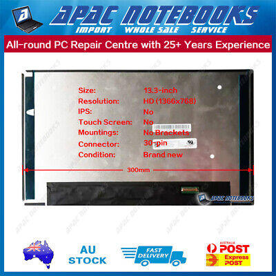 13.3" HD LED Screen for B133XTN03.1 M133NWR9 R0 NT133WHM-N61 No Bracket ...