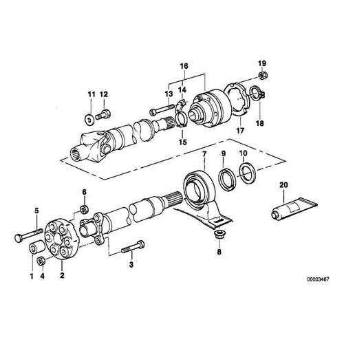 3x Original BMW 26117527475 - Sechskantschraube M12X1,5X71-ZNS3 1er 3er ...