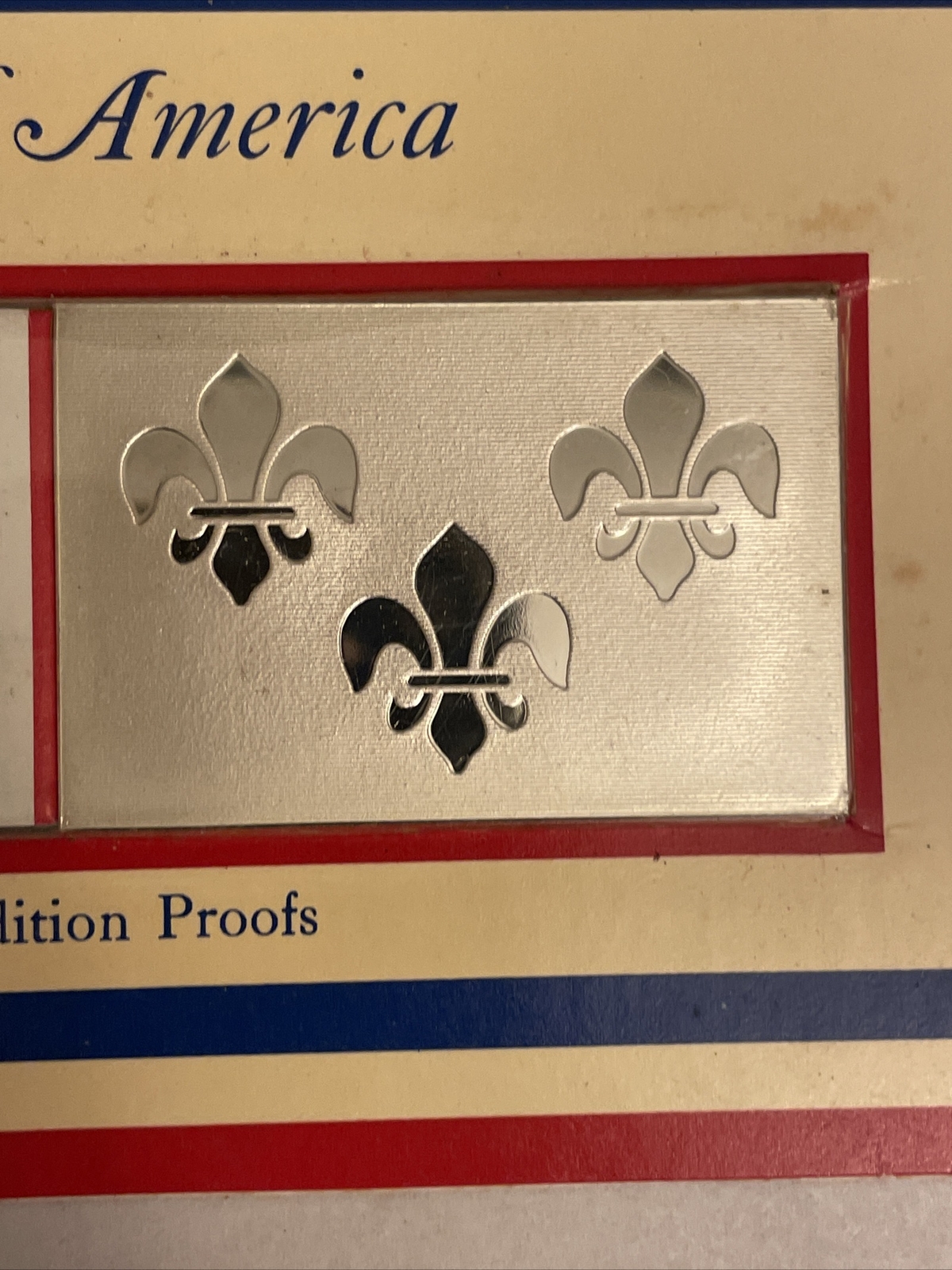 1972 Franklin Mint Flag Of France Spain Great Flags Of America Sterling ...