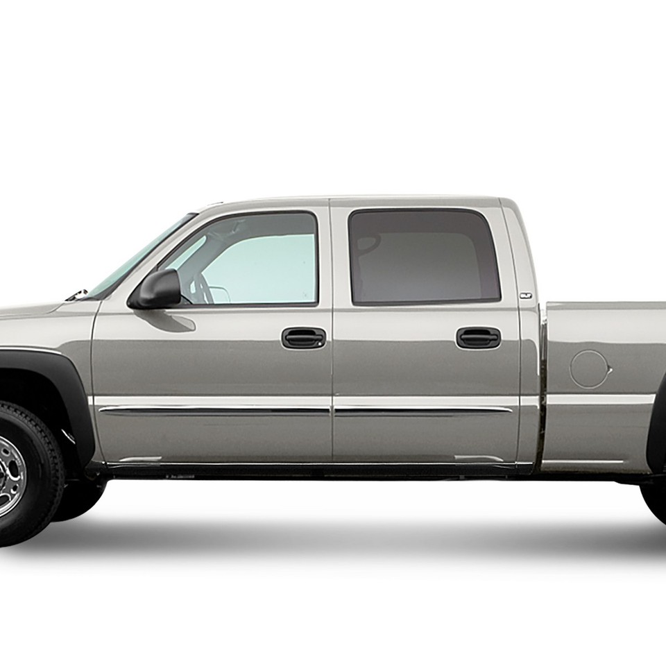 FOR 01-06 SILVERADO SIERRA GMT800 CREW CAB DURABLE ROCKER PANEL SILL ...