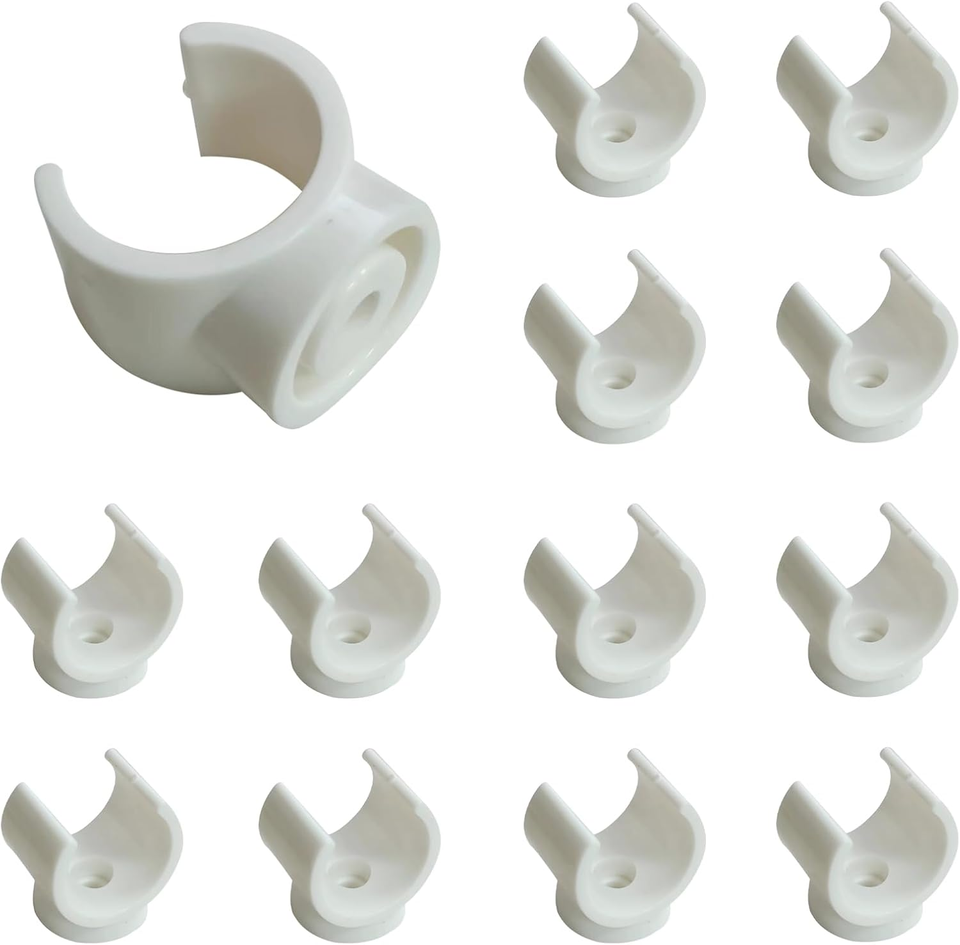 100 Packs 1/2 and 3/4 Inch PEX Clips, 16 Mm Pipe Clamp Pipe Holder PEX ...